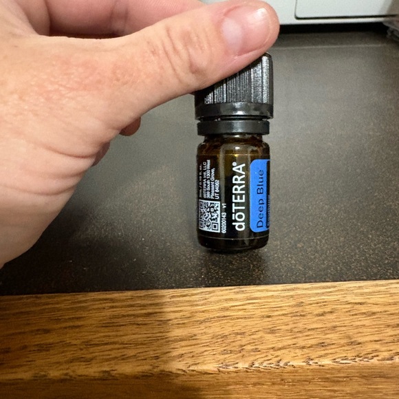 Doterra | Other | Doterra Deep Blue Oil With Black Cap And Blue Label ...
